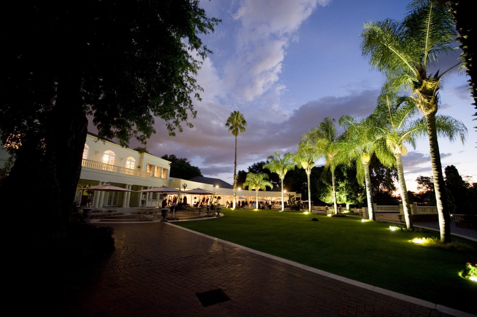 Palm Terrace at night | The Planner